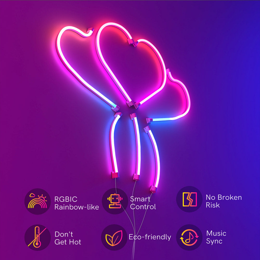 Custom Neon Signs, DIY RGBIC Neon Rope Light Kits - Dekala LightFlow ...