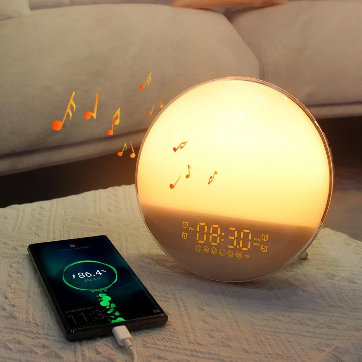 Dekala Sunstone™ Sunrise Alarm Clock Radio – Dekala Store